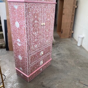 Wooden Armoires/ Bone Inlay Cabinet / Bedroom Furniture - Etsy