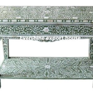 Bone Inlay Console Table Living Room Furniture Study Table - Etsy