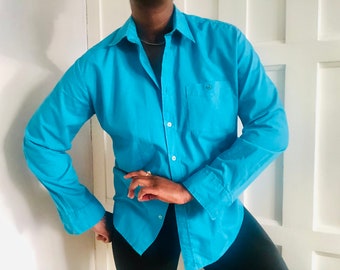 Turquoise Button Down Shirt - Etsy