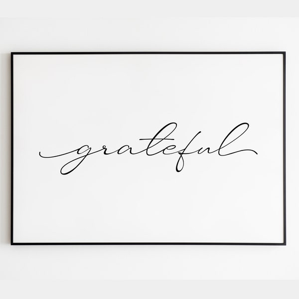 Grateful Sign - Etsy