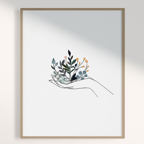 Line Couple Print Fine Line Wall Art One Line Drawing | Etsy