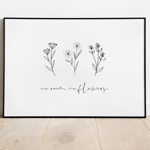 Inspirational Wall Art, Motivational Quotes Wall Decor, Floral Artwork ...