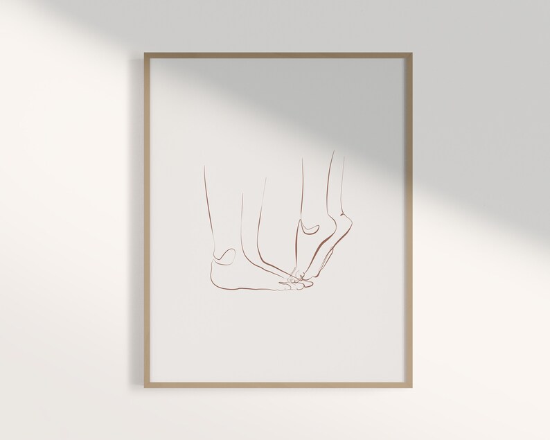 Couple Line Art Print Line Drawing Romantic Art Printable - Etsy