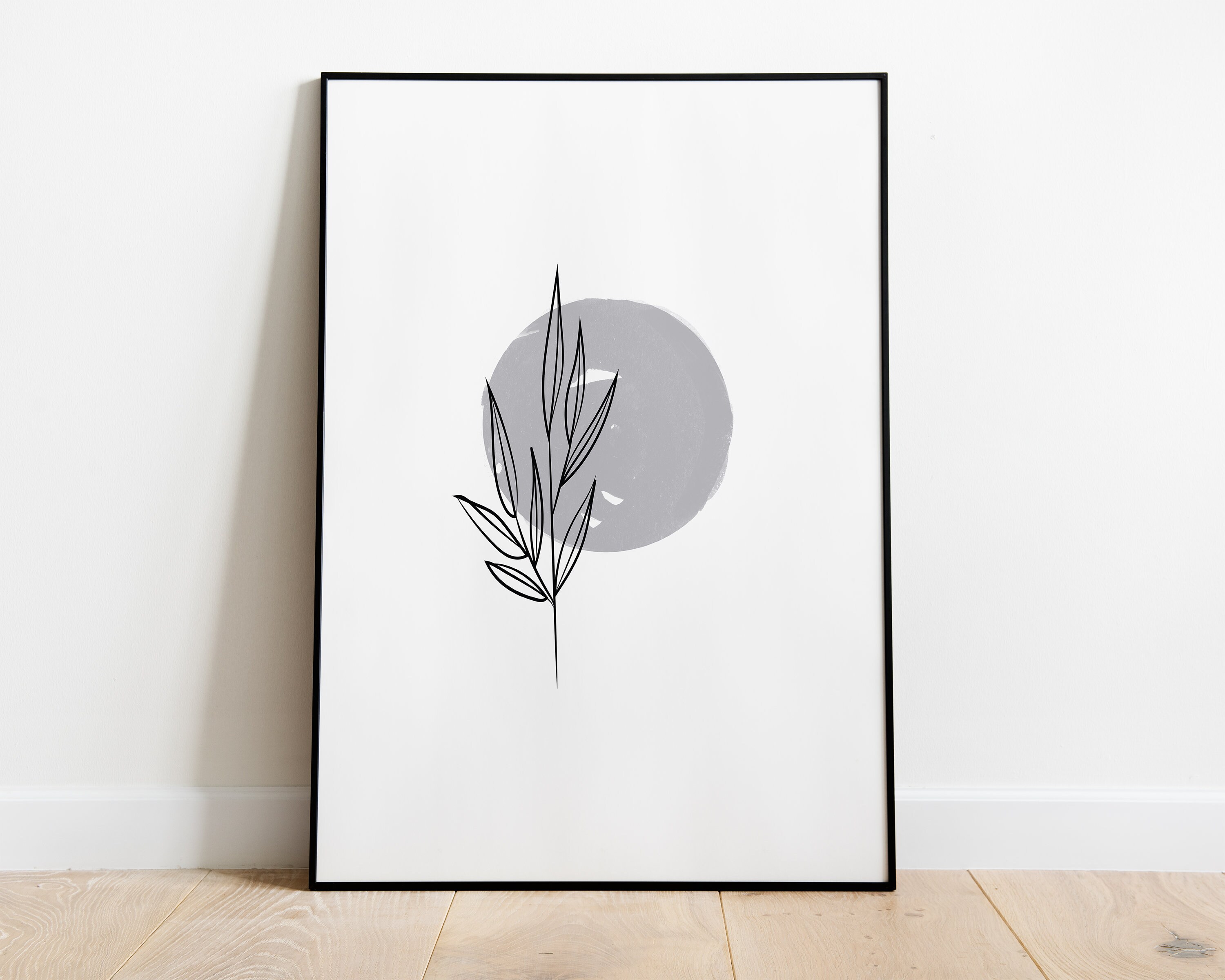 Botanical Print Botanical Wall Art Printable Line Drawing | Etsy