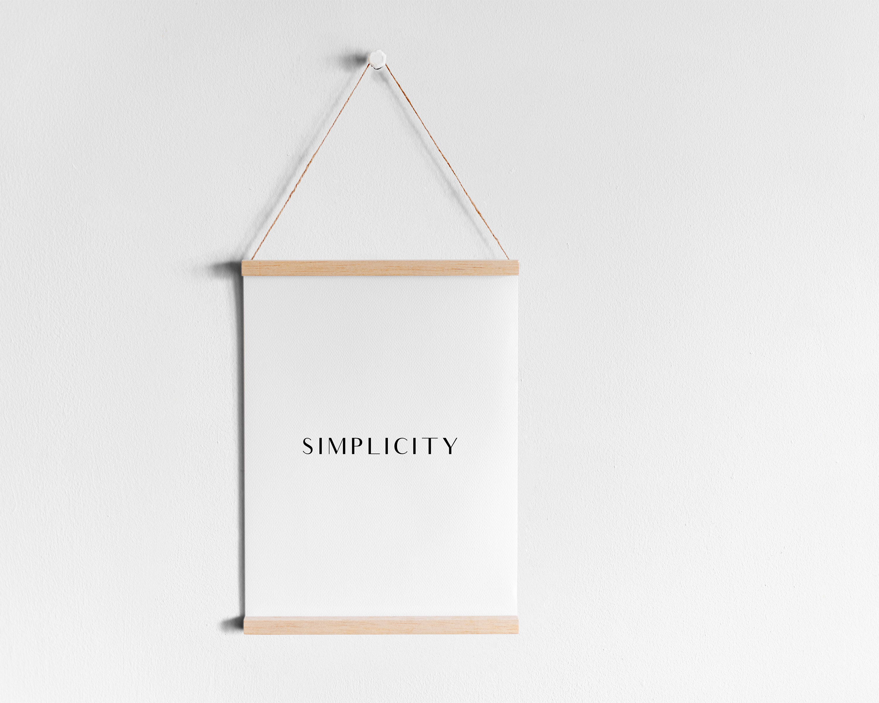 Simplicity Printable Wall Art Black and White Quote Print - Etsy