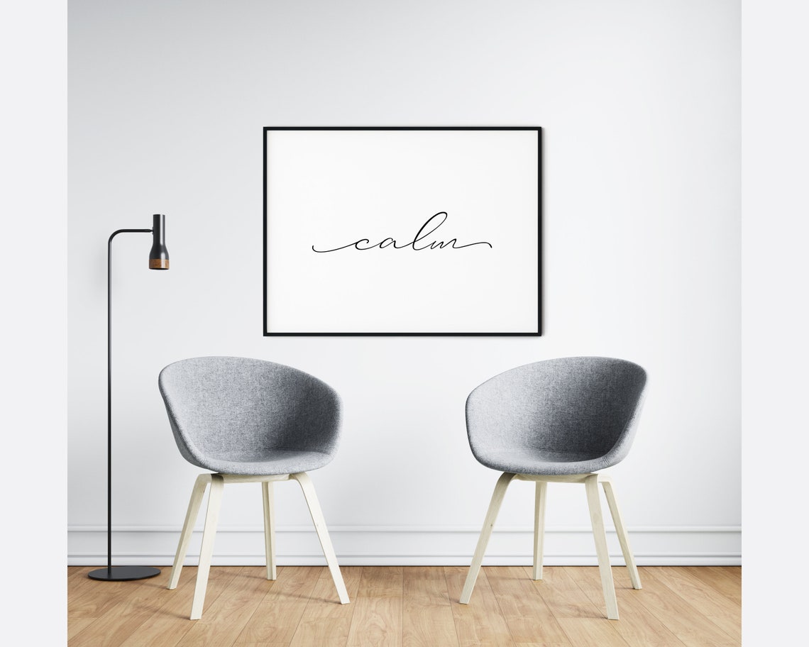 Calm Prints Calm Printable Wall Art Inspirational Quotes | Etsy