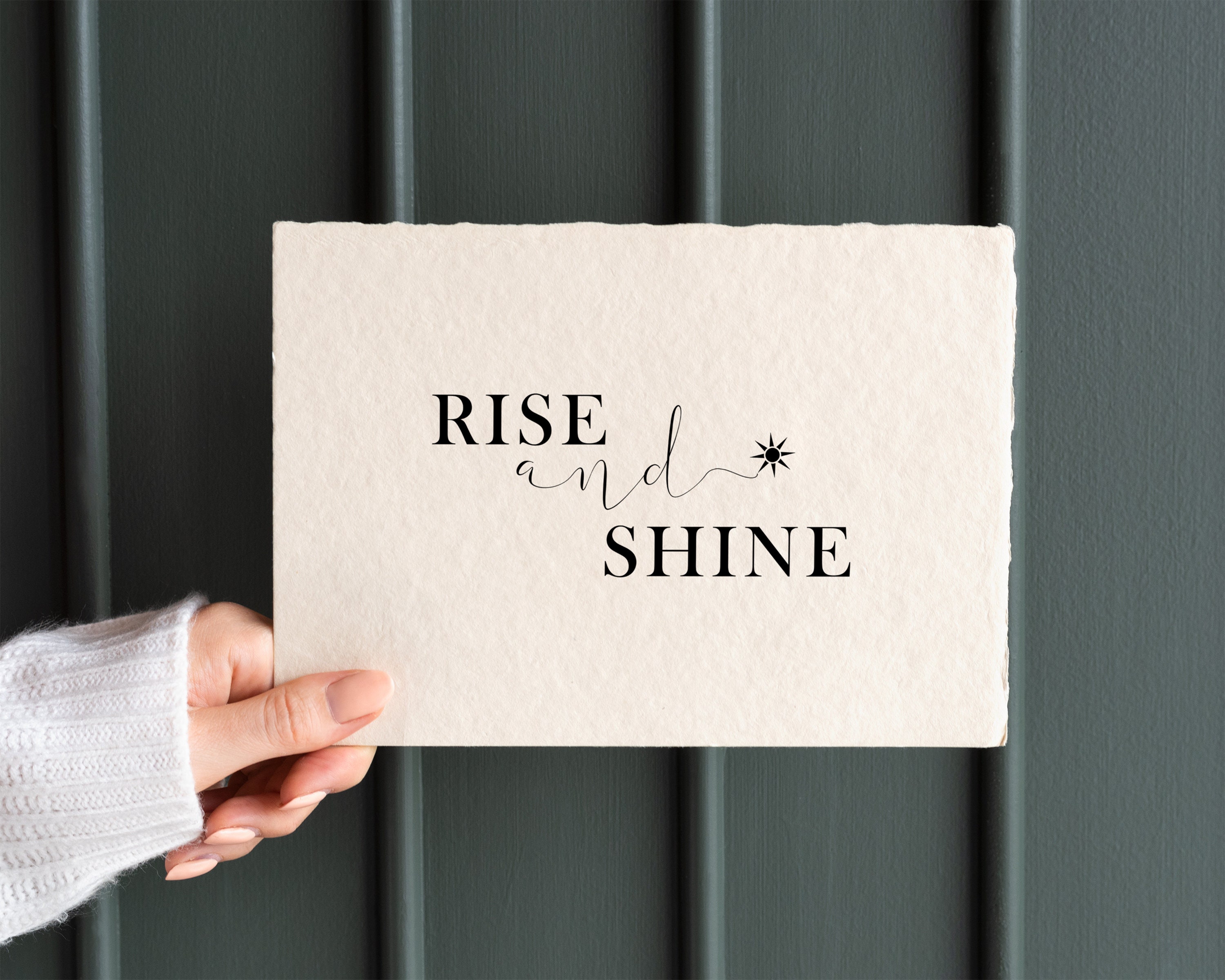 Bedroom Wall Decor Rise and Shine Sign Rise and Shine | Etsy