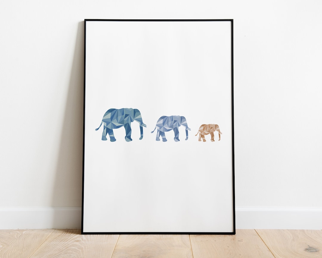 Elephant Print, Elephant Gifts, Elephant Printable, Safari Animal Wall ...