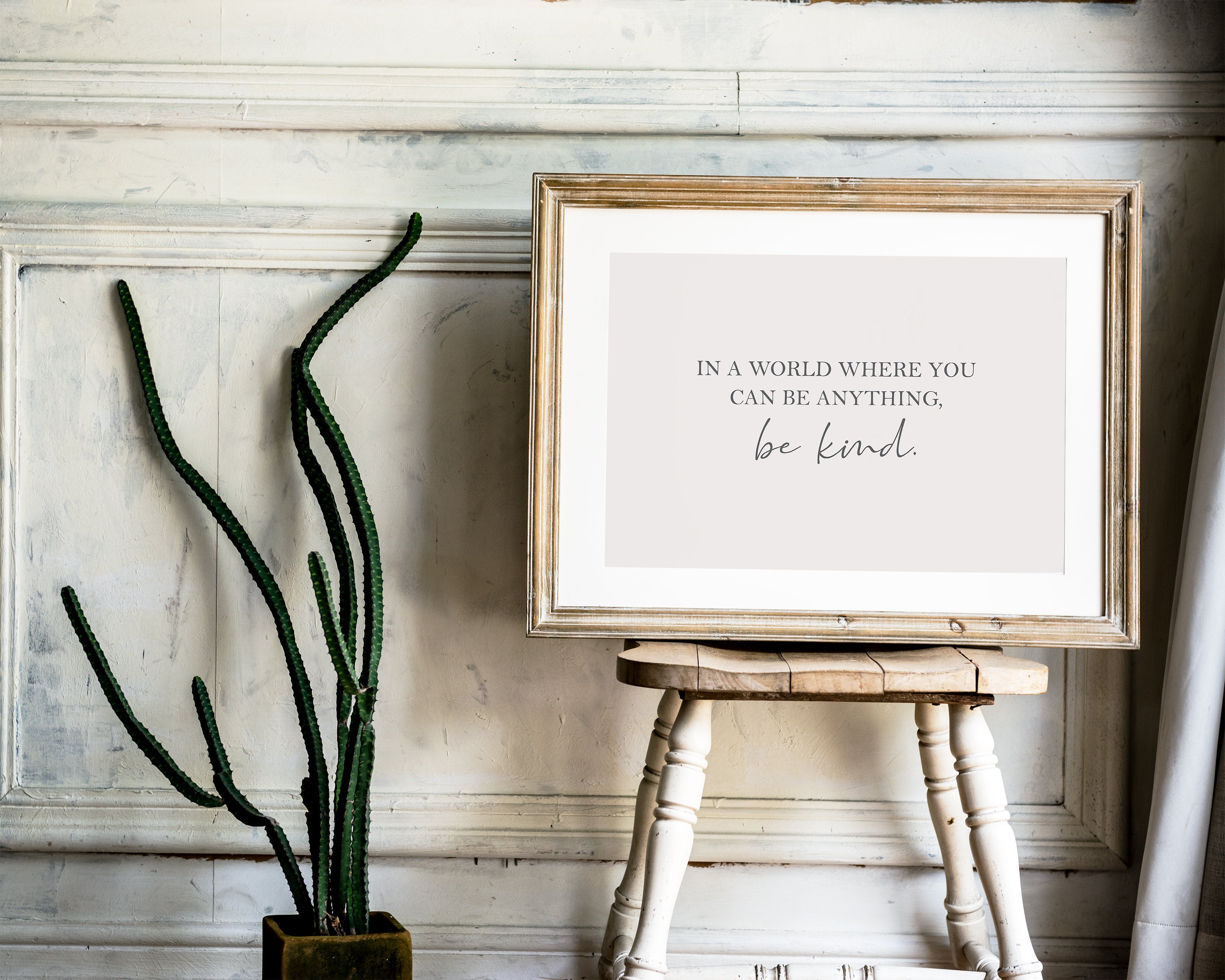 Printable Quotes Prints Horizontal Wall Art Be Kind Poster - Etsy