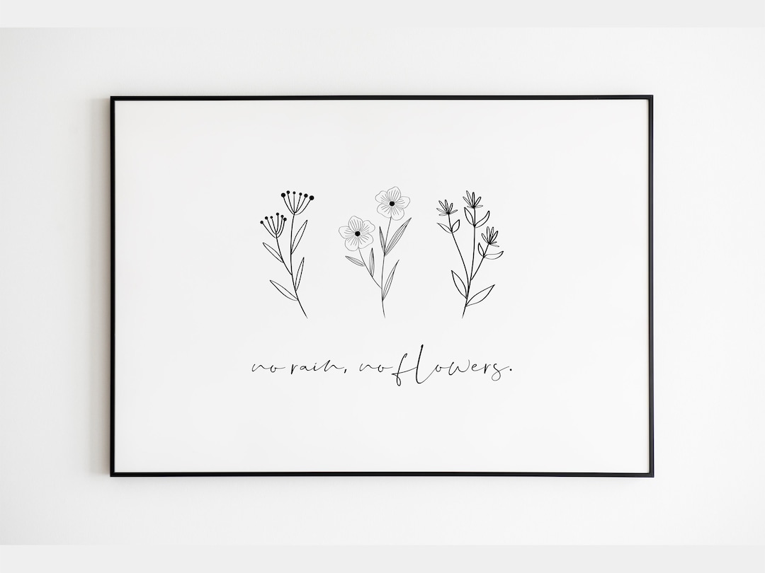 Inspirational Wall Art, Motivational Quotes Wall Decor, Floral Artwork ...