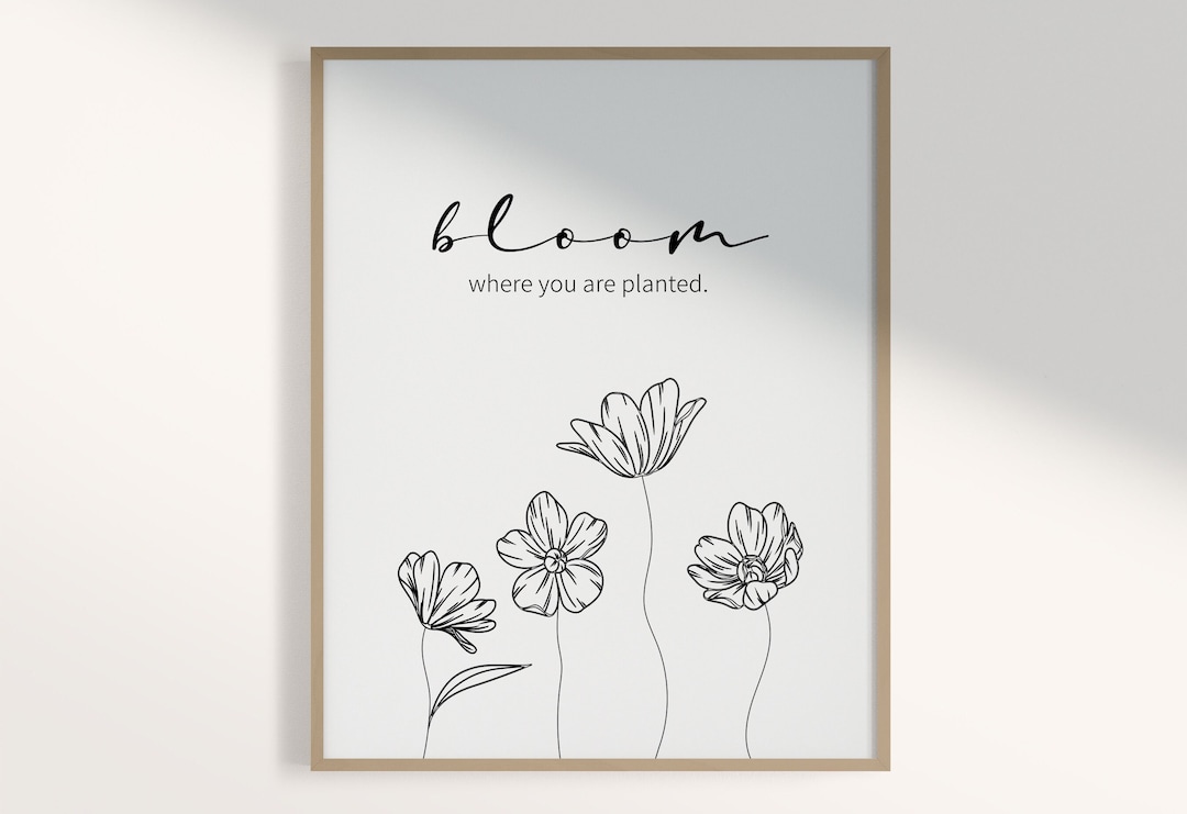 Black and White Motivational Poster, Inspirational Quotes Wall Art ...