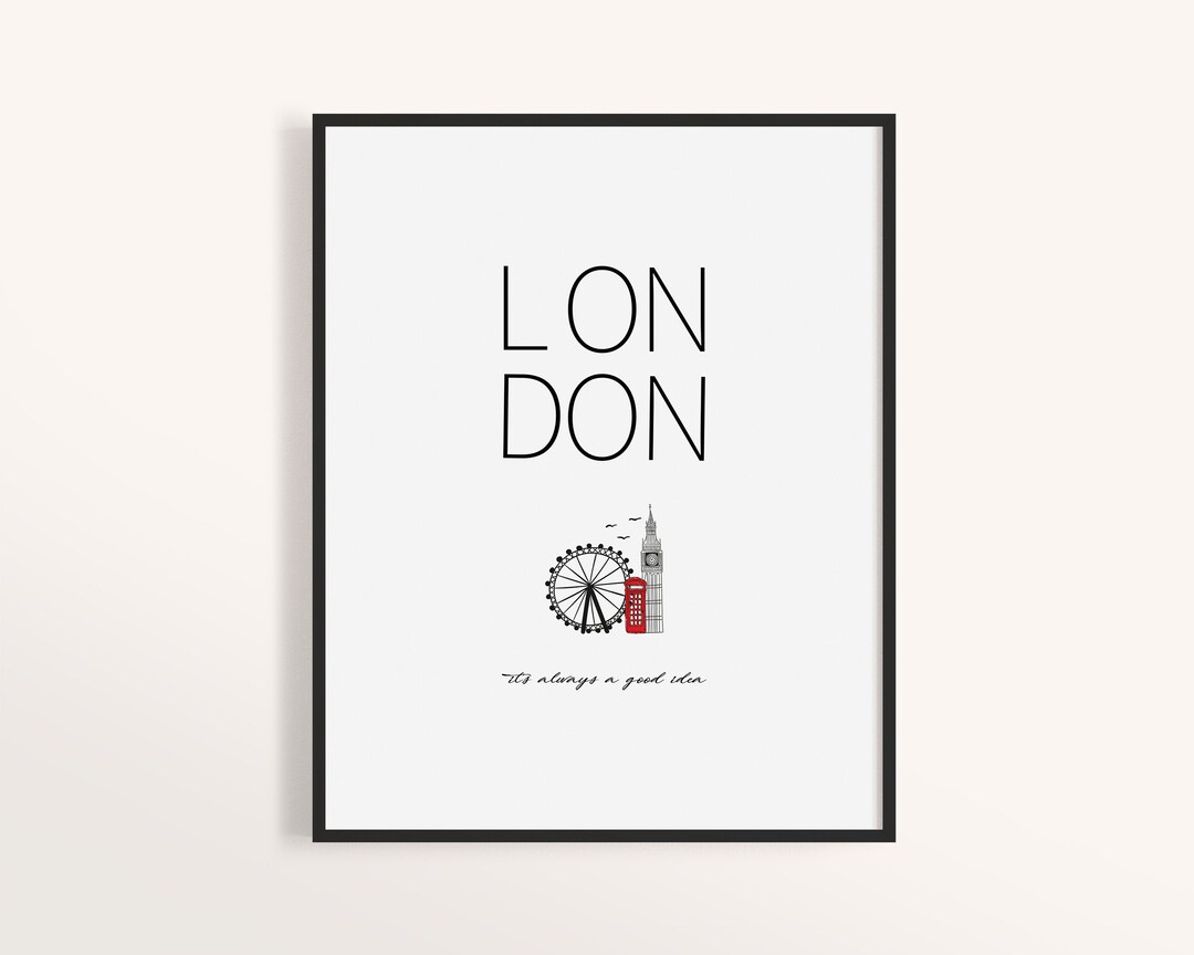 London Print, City Wall Art, Printable London Poster, City Prints, City ...