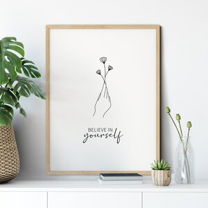 Motivational Quotes Line Art Line Drawing Black and White - Etsy UK