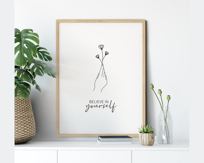 Motivational Quotes Line Art Line Drawing Black and White - Etsy UK