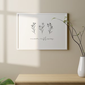 Inspirational Wall Art, Motivational Quotes Wall Decor, Floral Artwork ...