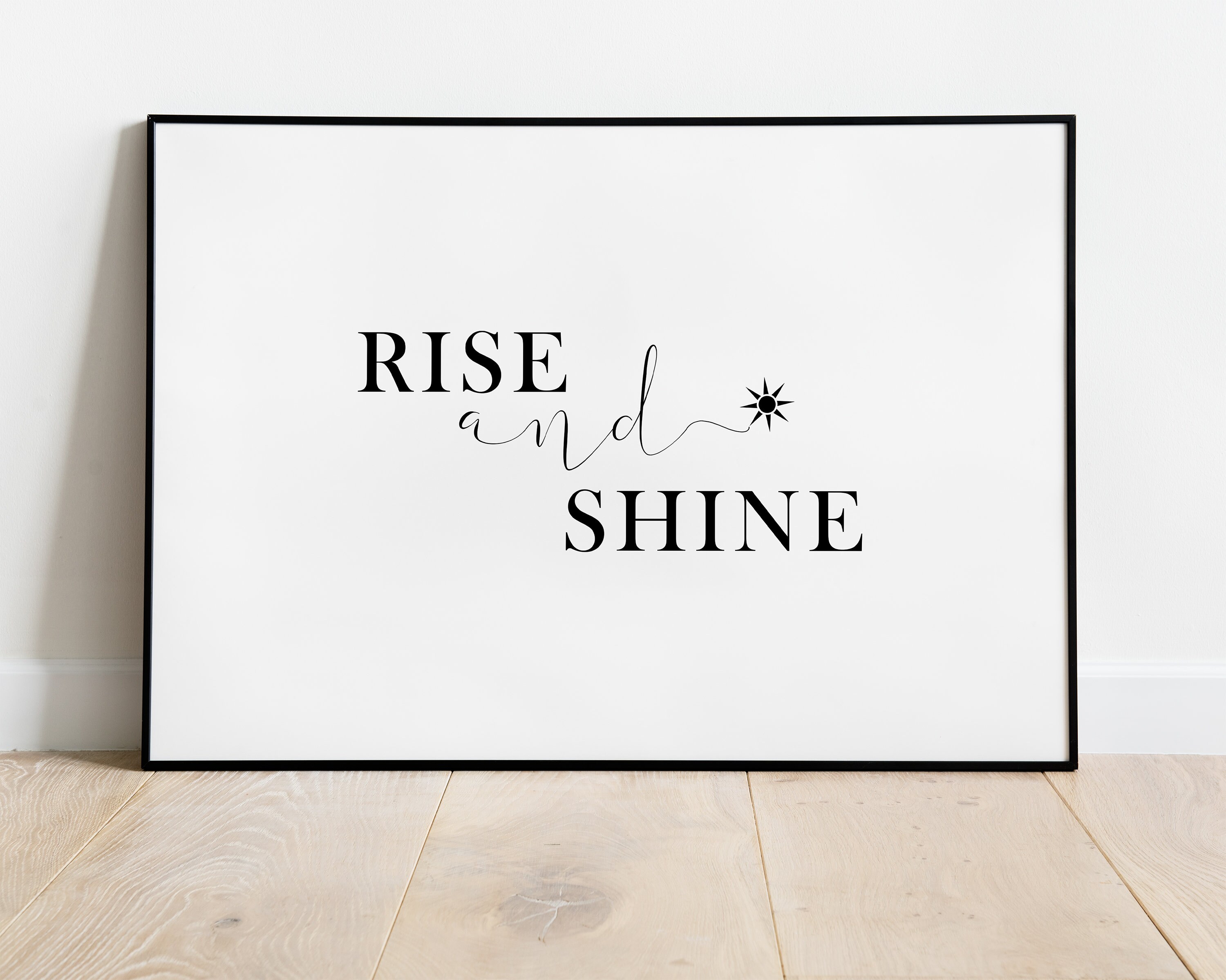 Bedroom Wall Decor Rise and Shine Sign Rise and Shine | Etsy