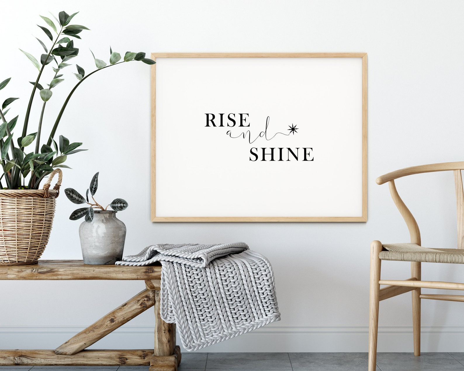 Bedroom Wall Decor Rise and Shine Sign Rise and Shine - Etsy