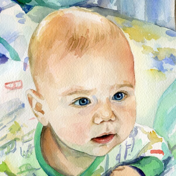 Baby Portrait - Etsy