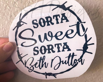 Beth Dutton Decal - Etsy