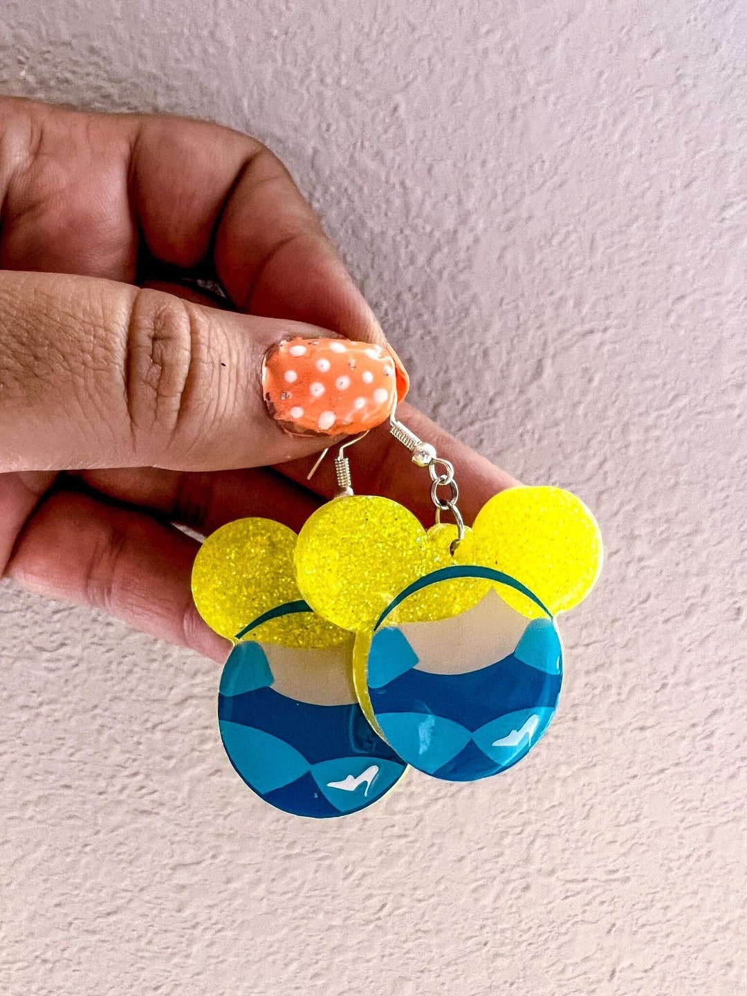 Cinderella Inspired Earrings / Straw Topper / Keychain/ Princess ...
