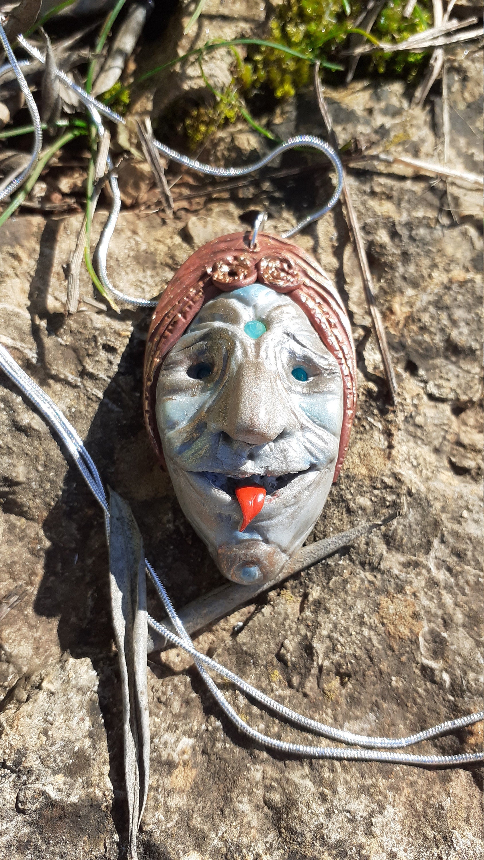 Handmade Polymer Clay Fantasy Figure Pendant - Etsy UK