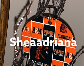 Florida A&M FAMU Orange Green Rattlers Wreath - Etsy