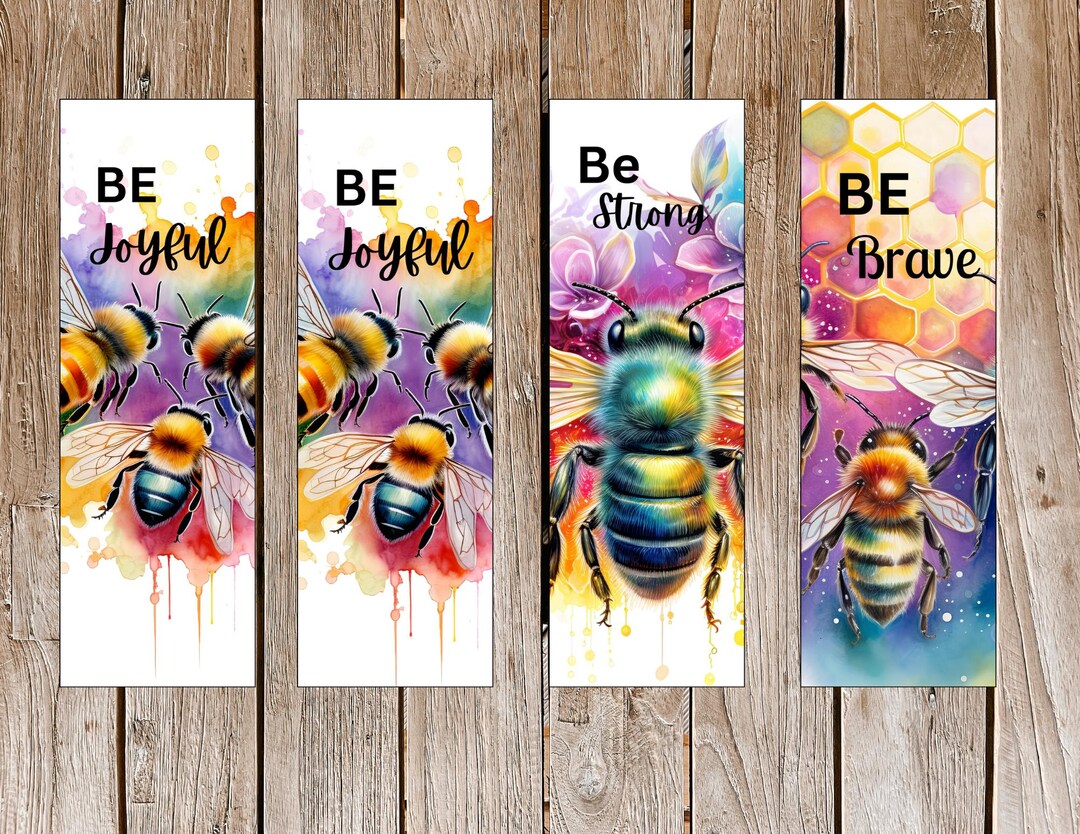 Positive Sayings Bumble Bee Bookmarks - Etsy