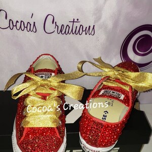 Custom Diamond and Pearl Converse - Etsy