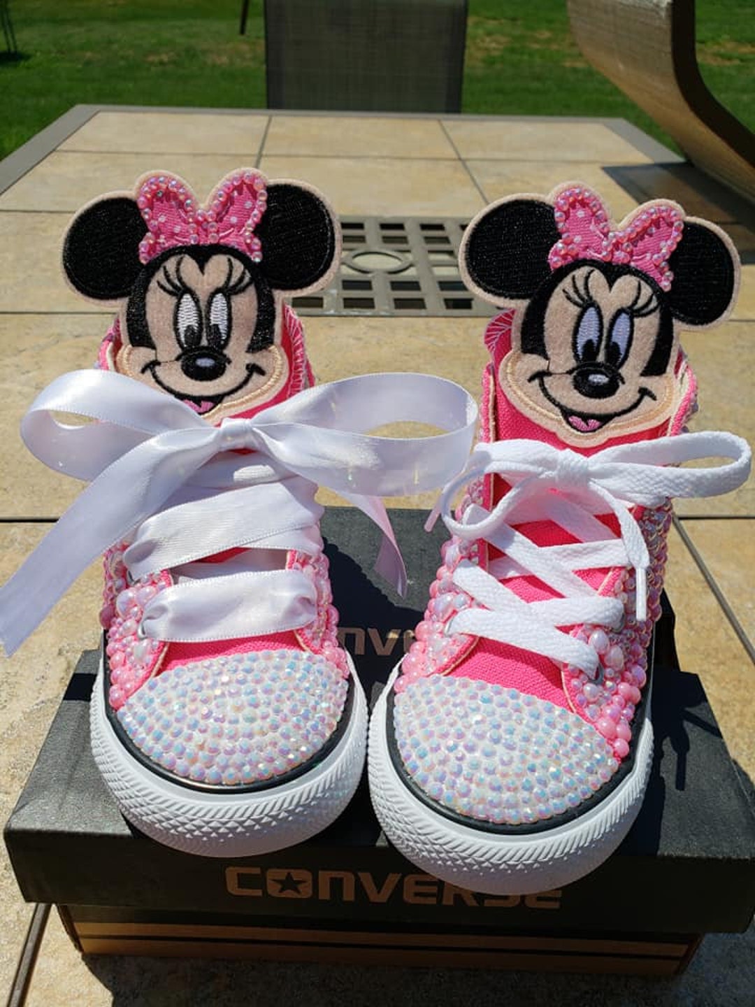 Minnie Mouse Customized Converse Chuck Taylors-disney Shoes - Etsy