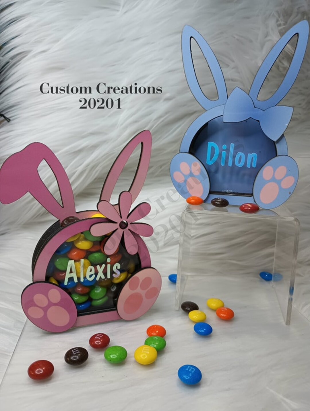 Easter Bunny Candy Holder, Kids Easter Gift, Easter Bunny, Customized ...