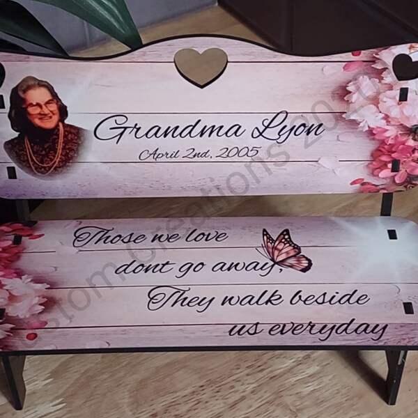 Memorial Bench - Etsy