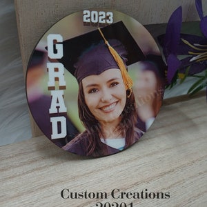 Graduate Button, Customized Photo Button, Graduation Button 2023 ...