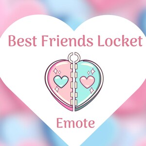1 Shareable BFF Emote Best Friends Forever Locket Shareable Perfect ...