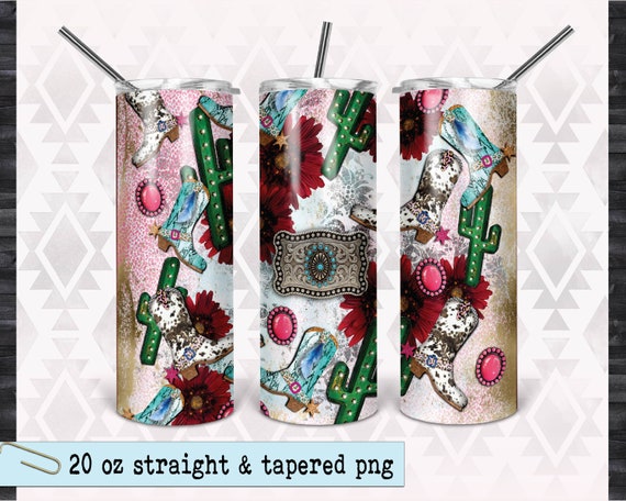 Cowboy Boot Tumbler Design PNG Download - Etsy