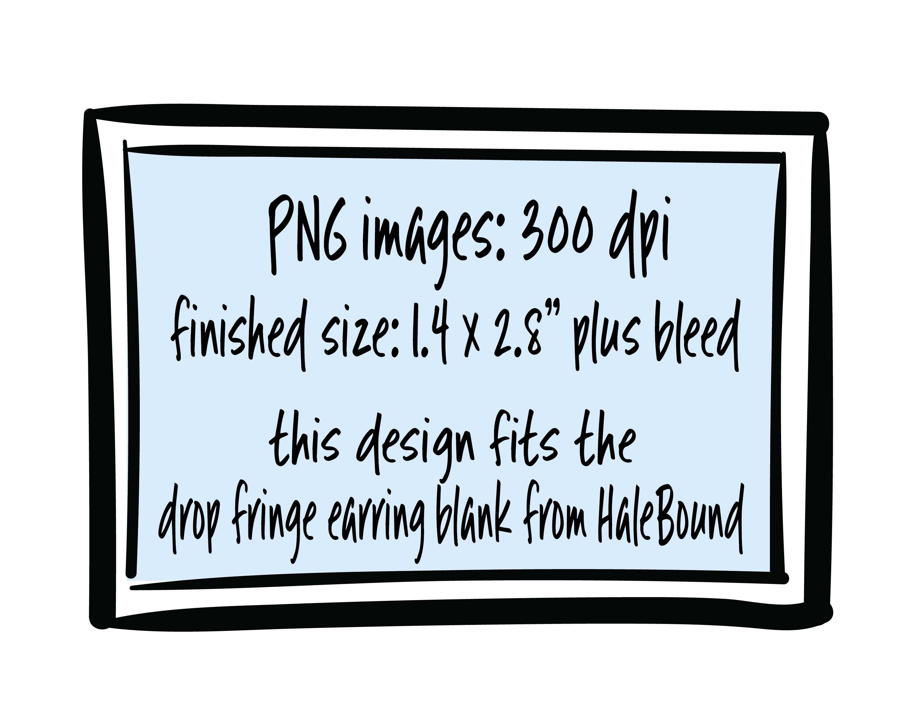 Fringe Digital Download PNG for Sublimation on Earring Blanks - Etsy