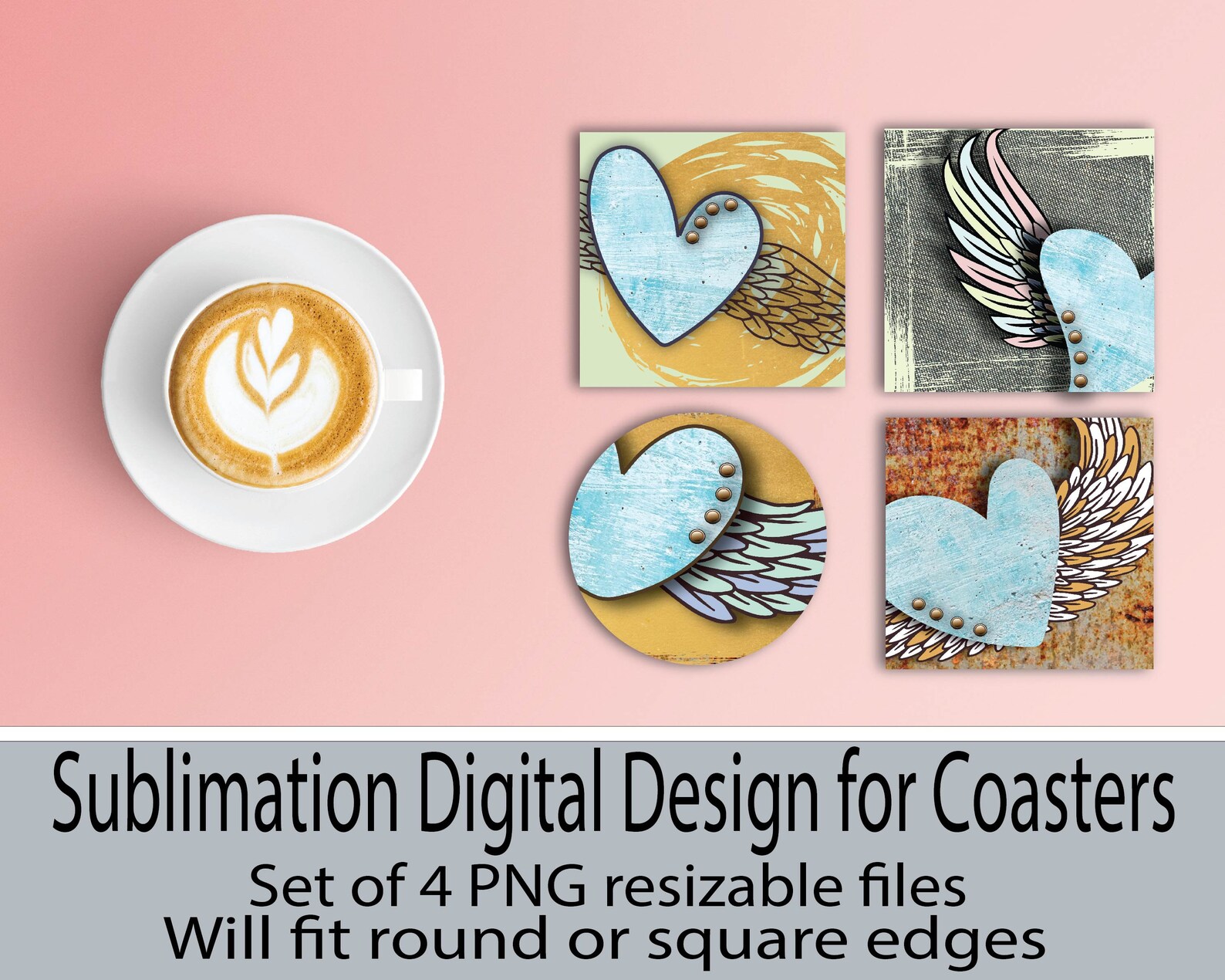 Sublimation Coaster Sublimation Design Download Coaster - Etsy