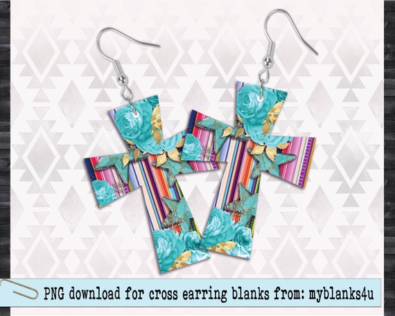 Serape Cross Design PNG for Sublimation | Etsy
