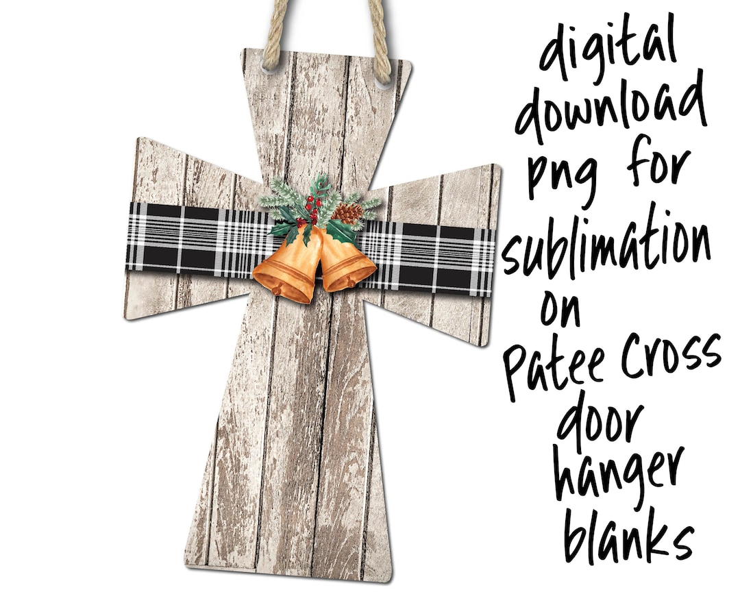Cross Sublimation Design Download With Buffalo Plaid - Etsy