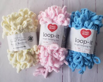 Red Heart Loop Yarn - Etsy
