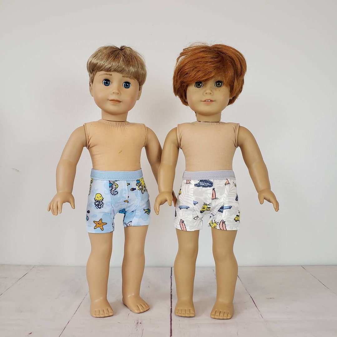 18 Inch Doll Boxer 2 Piece Set Boy Doll Clothes, Doll Underwear Comfy ...
