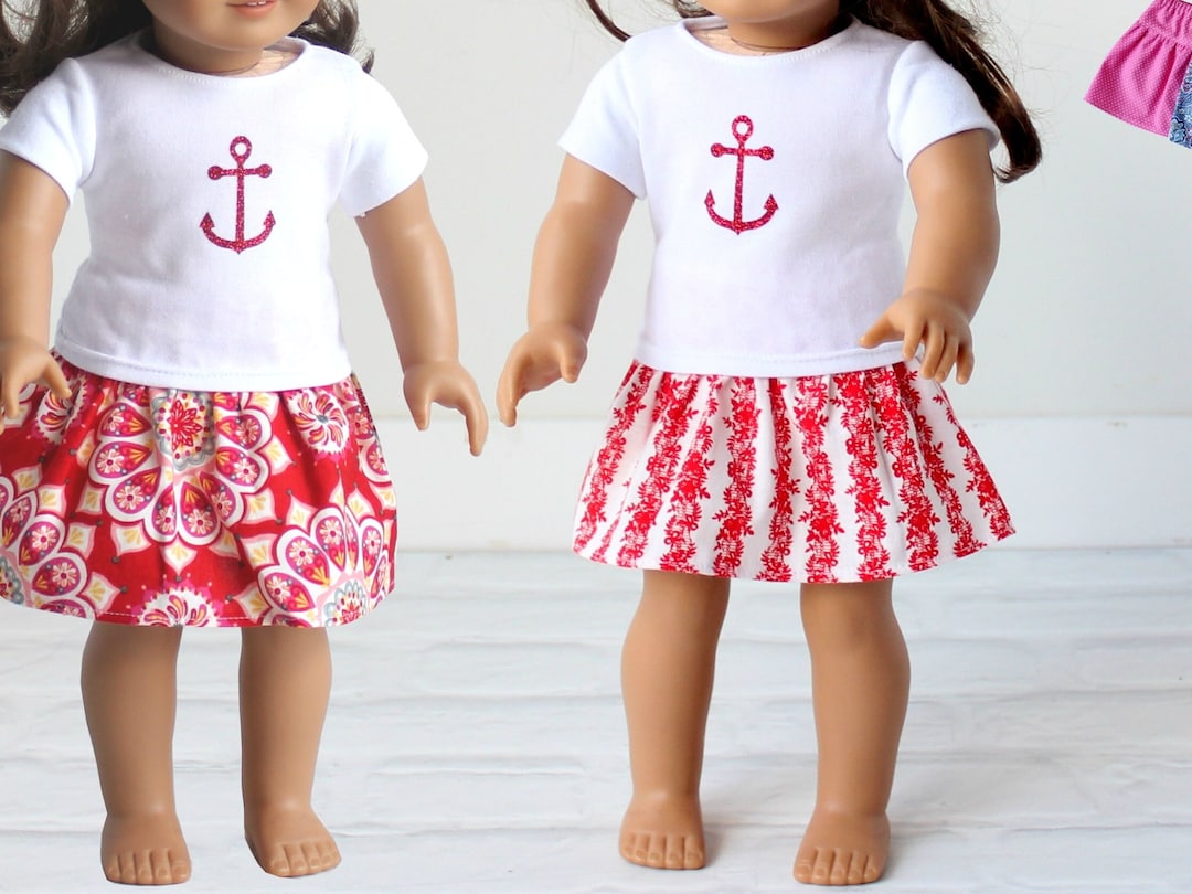 18 Inch Doll Skirts, Spring Doll Clothes, Flexible for 19-20 Inch Dolls ...