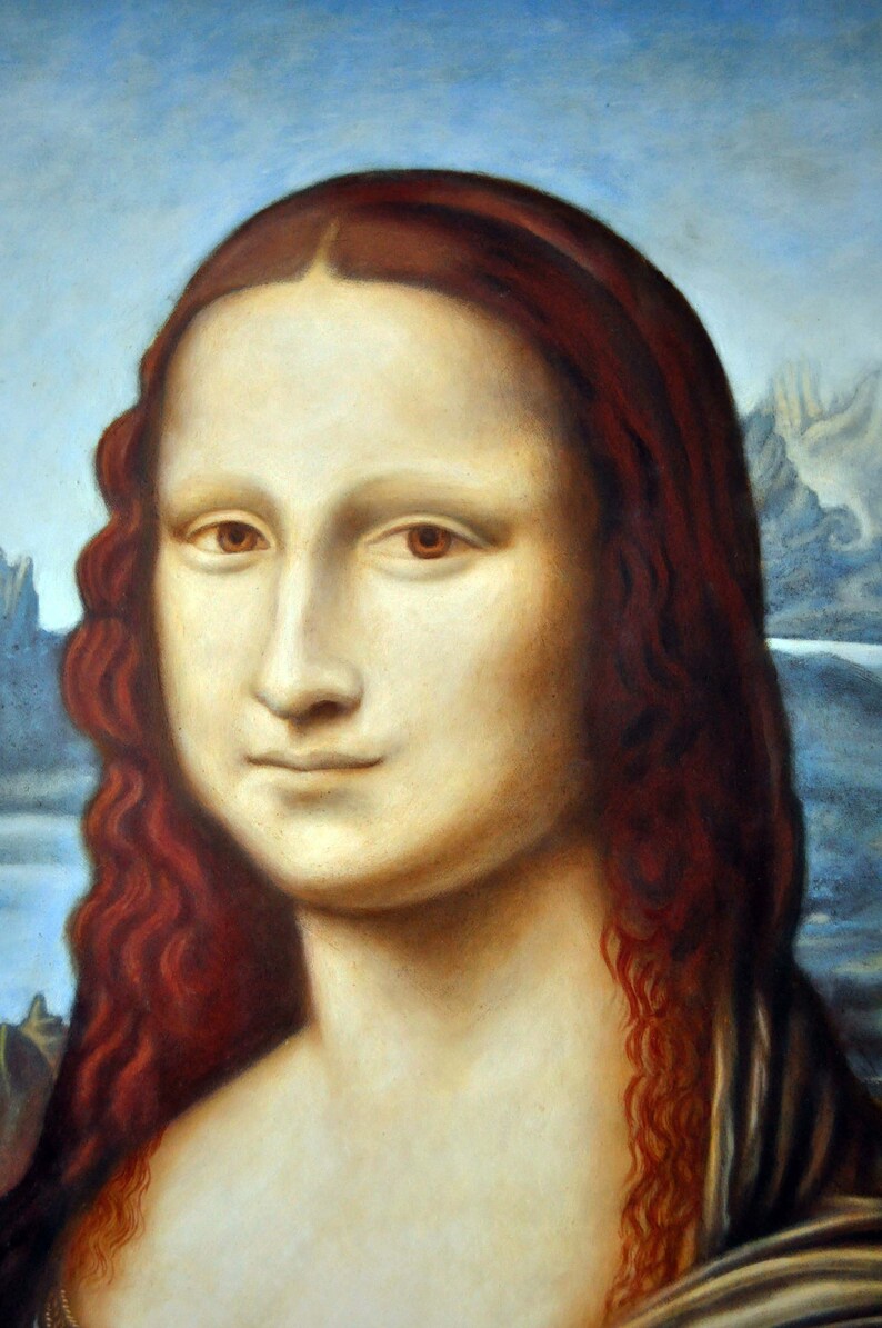 Reproduction of The Mona Lisa by Leonardo da Vinci. | Etsy