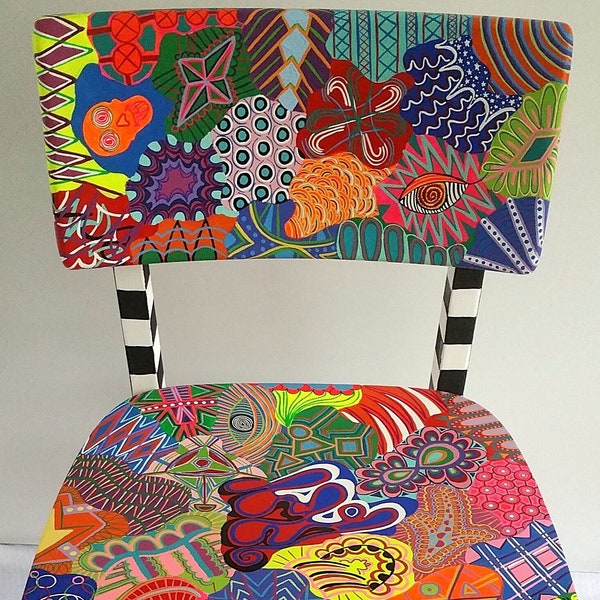 Hand Painted Chair - Etsy