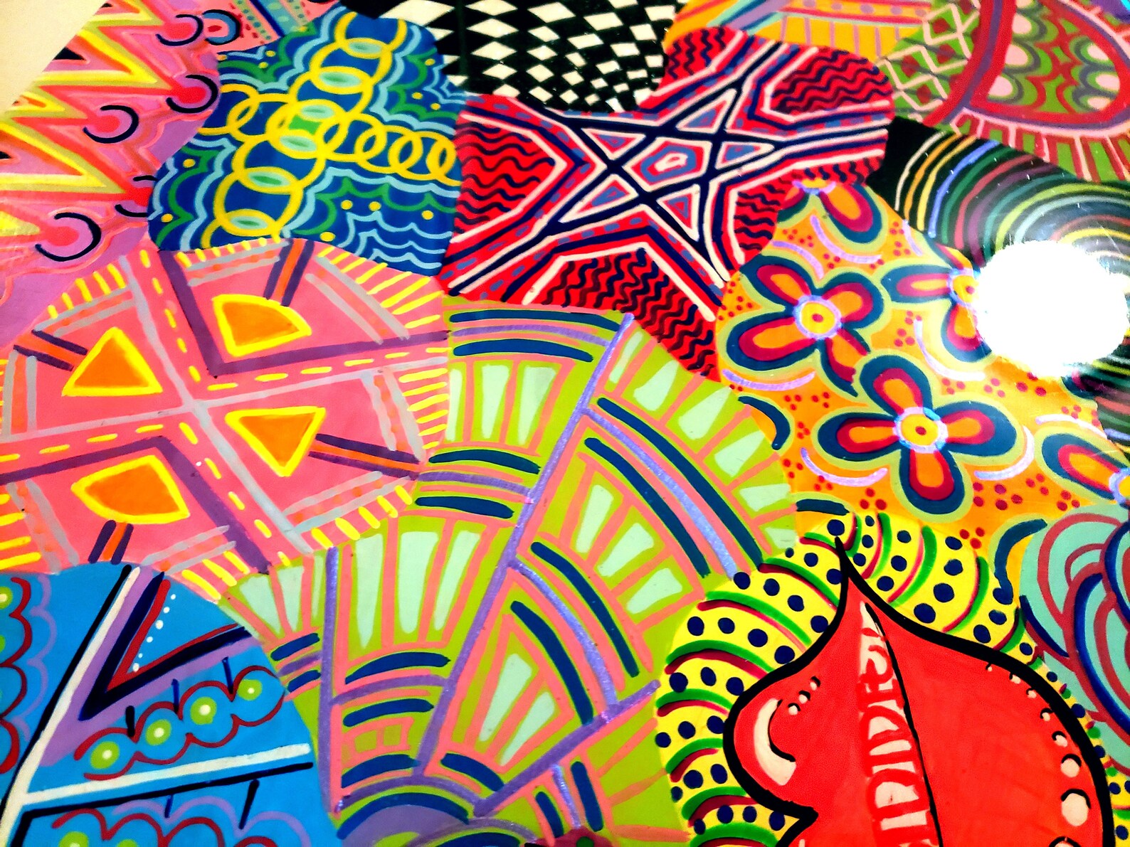 Funky Table Small End Table With Drawer Colorful Table - Etsy