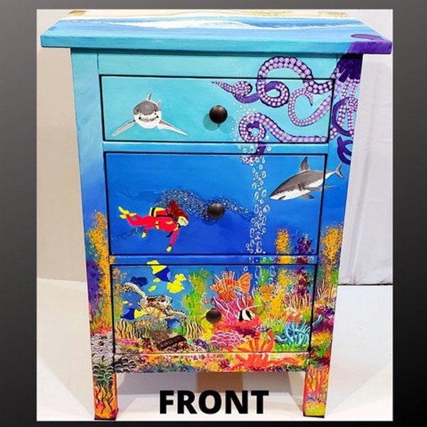 Hand Painted Chest - Etsy