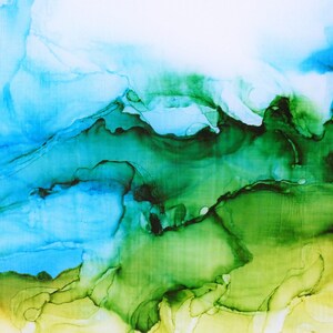 Resin Alcohol Ink on Wood Painting Alcohol Ink Painting - Etsy