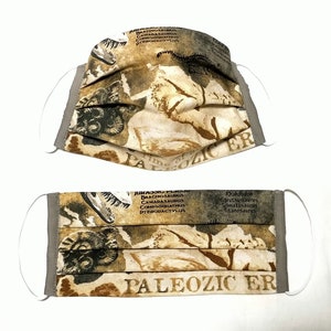 Dinosaur Fossils Paleontology Prehistoric Jungle Science Face Mask Era ...