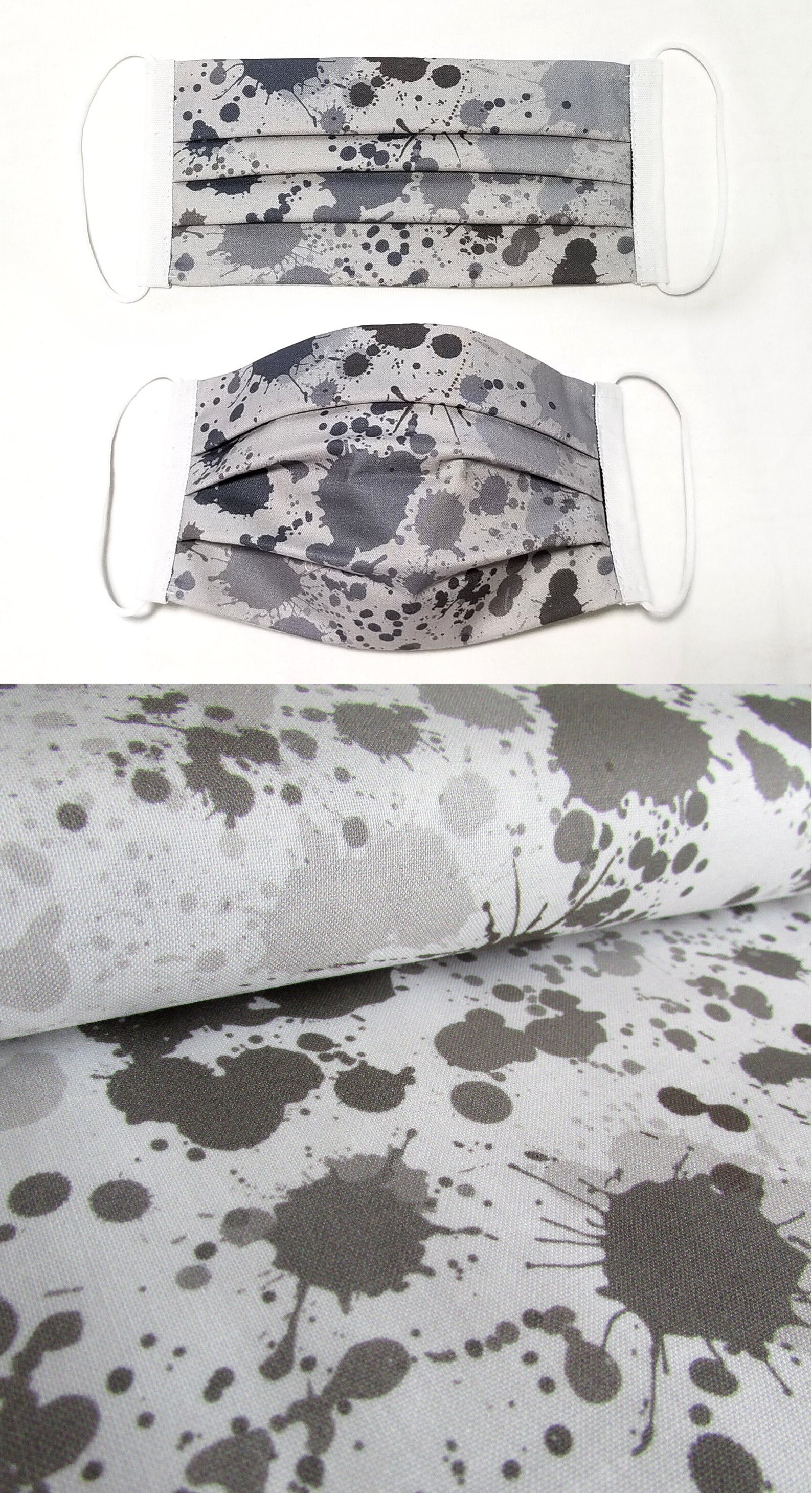 Artist Painter Color Blobs Face Mask Hair Gum Abstract Art | Etsy