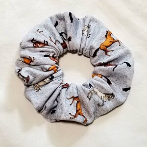 Horse Hair Tie Horse Prairie Scrunchie Patchwork Brown Beige Black ...