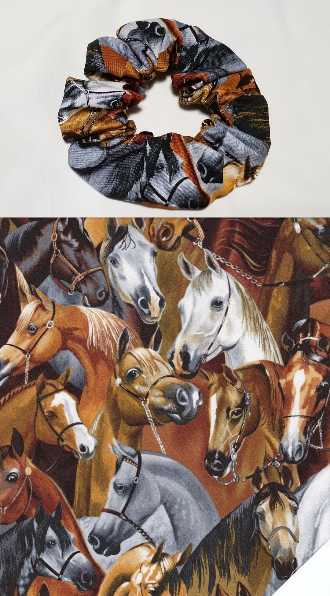 Horse Hair Tie Horse Prairie Scrunchie Equestrian Horse Lover ...